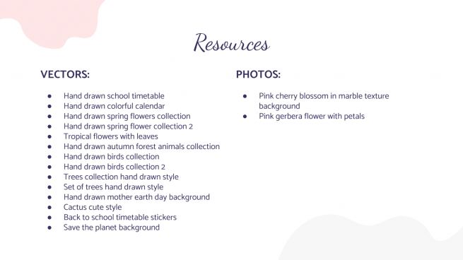 Natural Science Weekly Planner Google Slides & PPT template