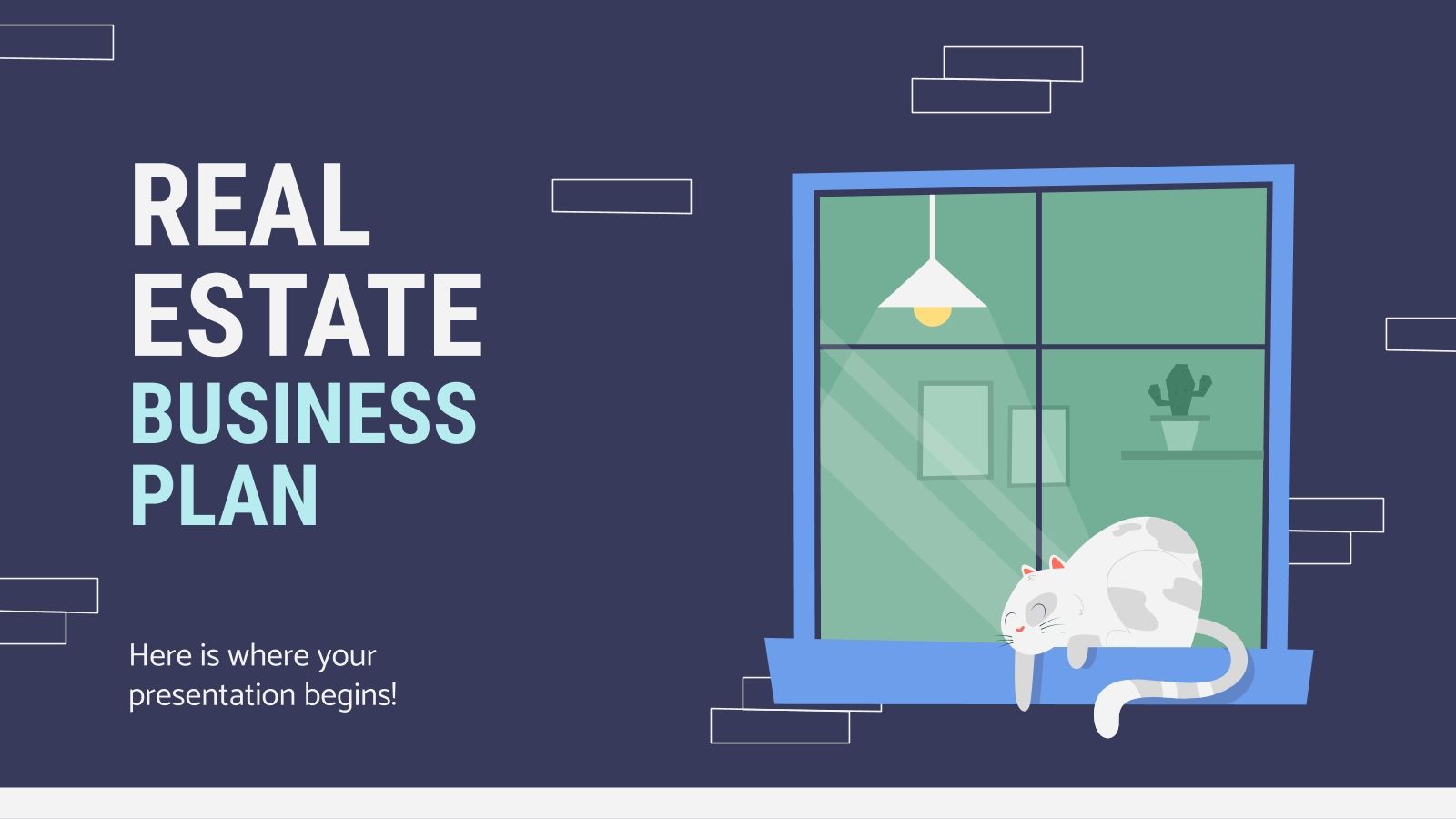 Real Estate Business Plan Google Slides and PPT template