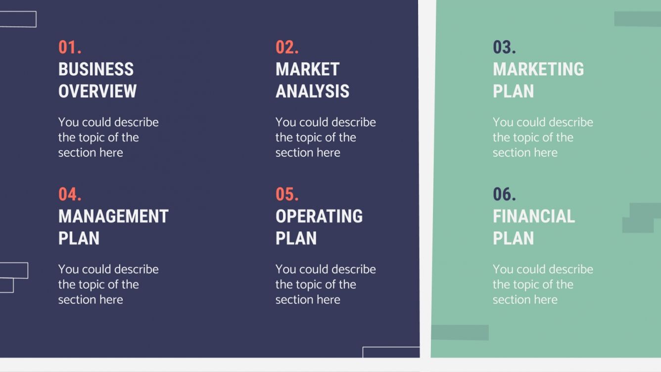 Real Estate Business Plan Google Slides and PPT template