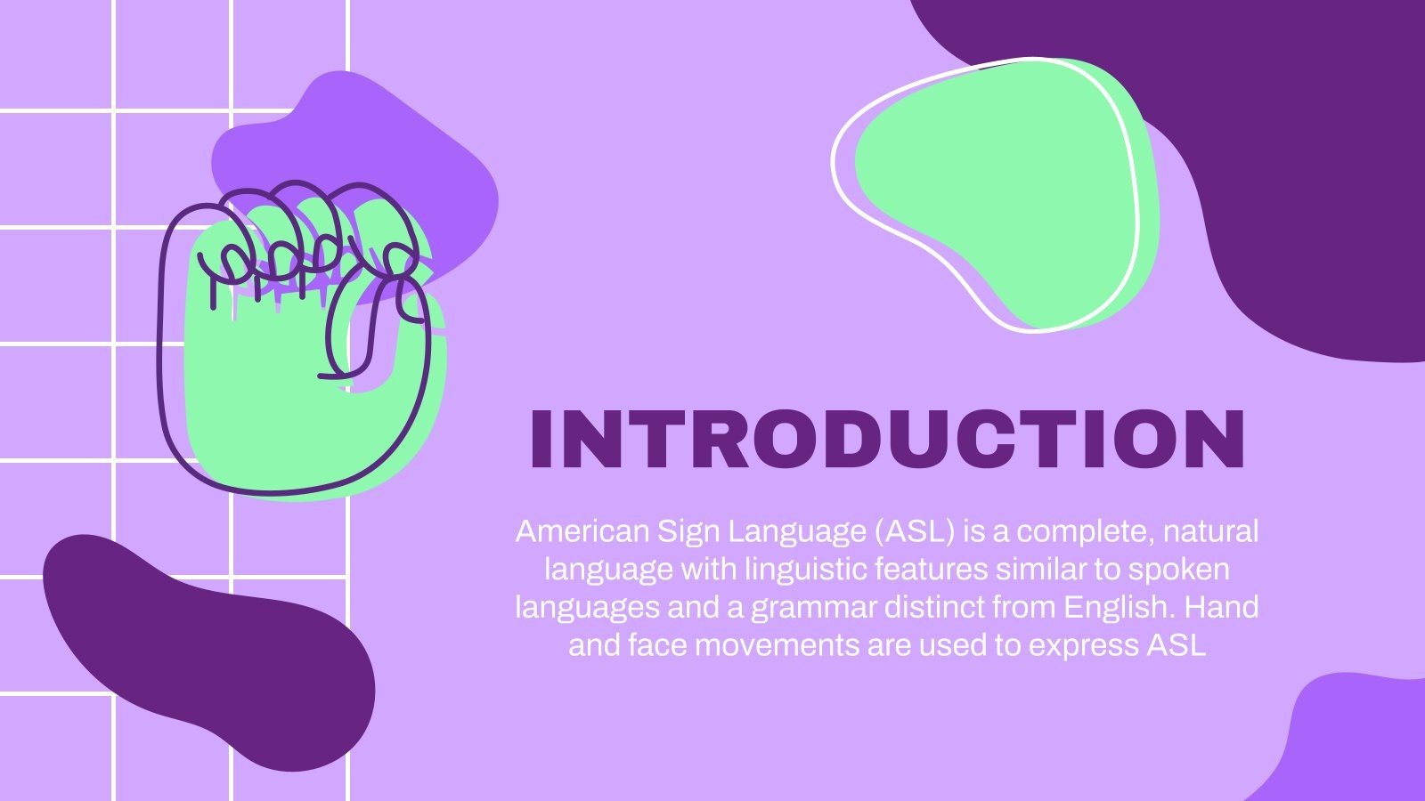 ASL Sign Language | Google Slides & PowerPoint