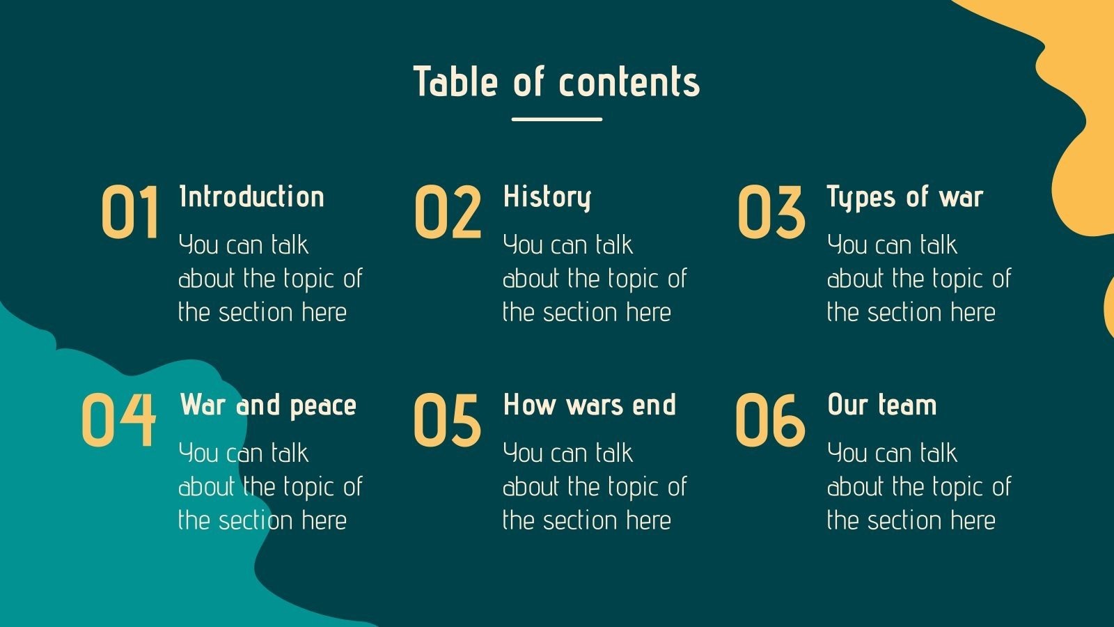 War Background Google Slides theme and PPT template