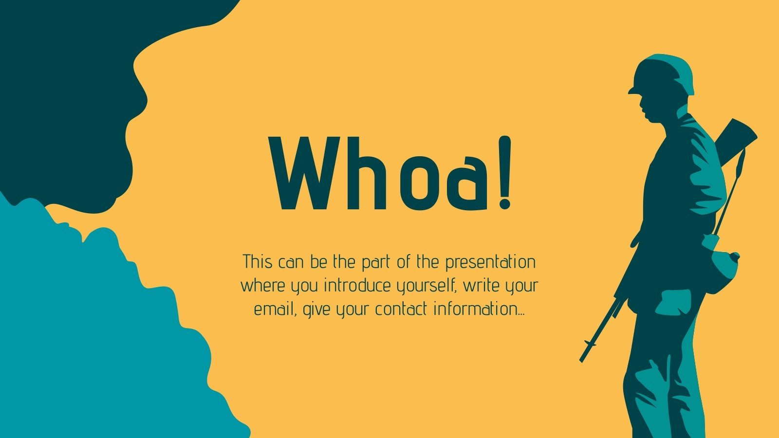 War Background Google Slides theme and PPT template