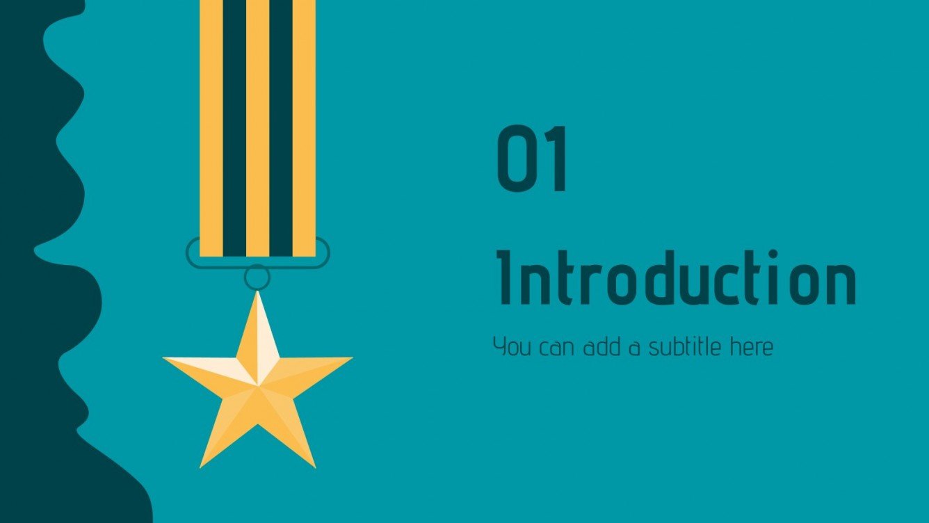 War Background Google Slides theme and PPT template