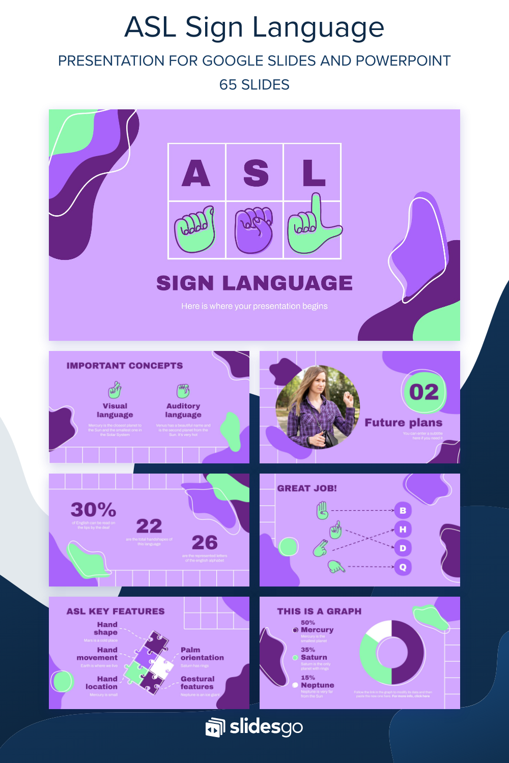 ASL Sign Language | Google Slides & PowerPoint