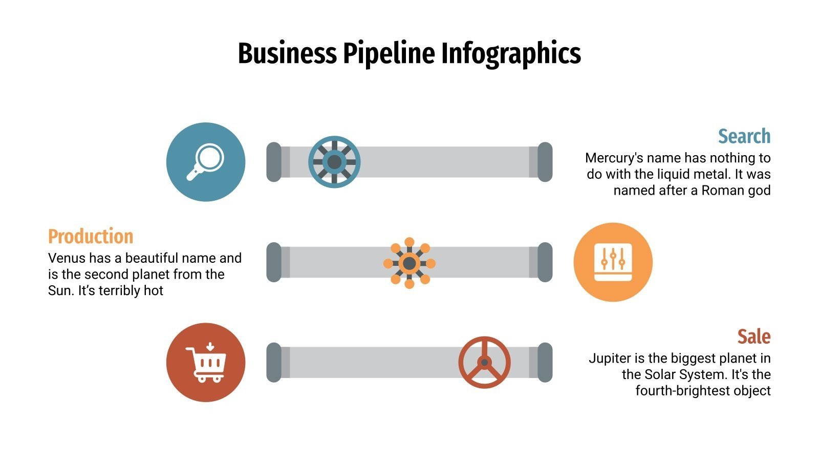Business Pipeline Infographics | Google Slides & PowerPoint