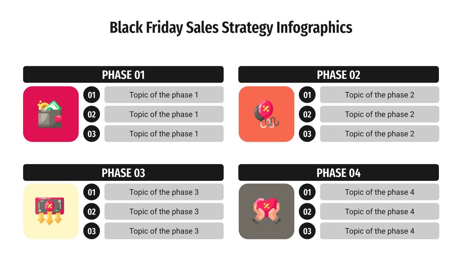 Black Friday Sales Strategy Infographics | Google Slides & PPT