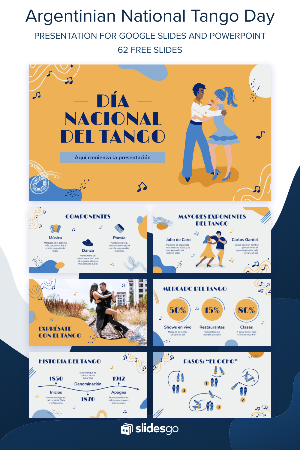 Argentinian National Tango Day | Google Slides & PPT template