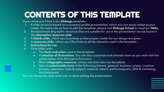 Data Science Company Profile | Google Slides & PPT