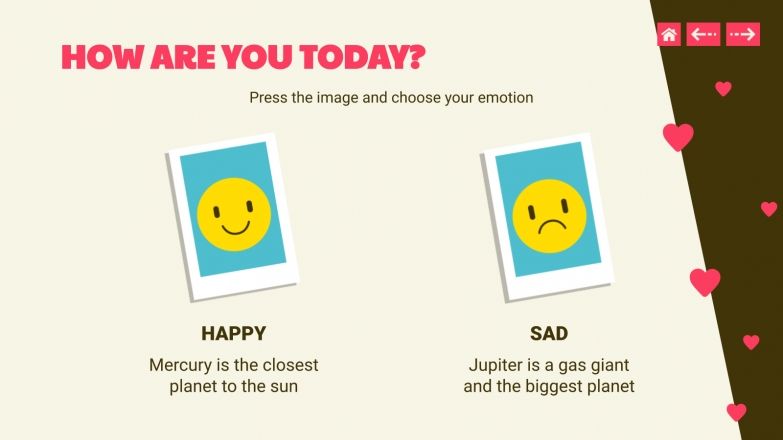Emotion Flashcard for Elementary Google Slides & PPT template