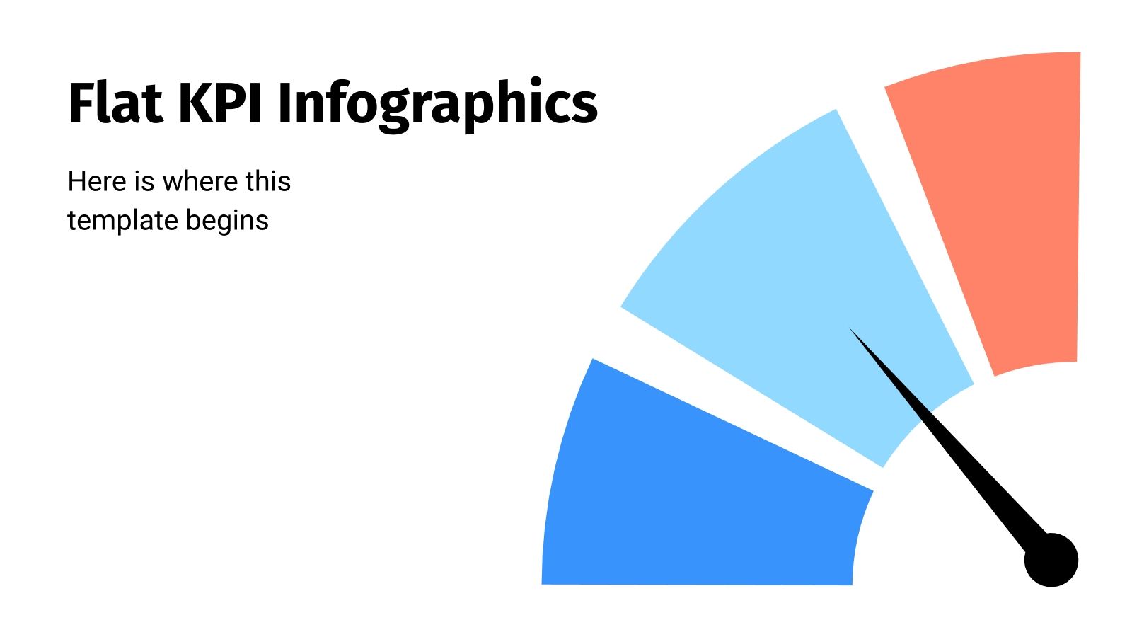 Flat KPI Infographics | Template for Google Slides & PPT