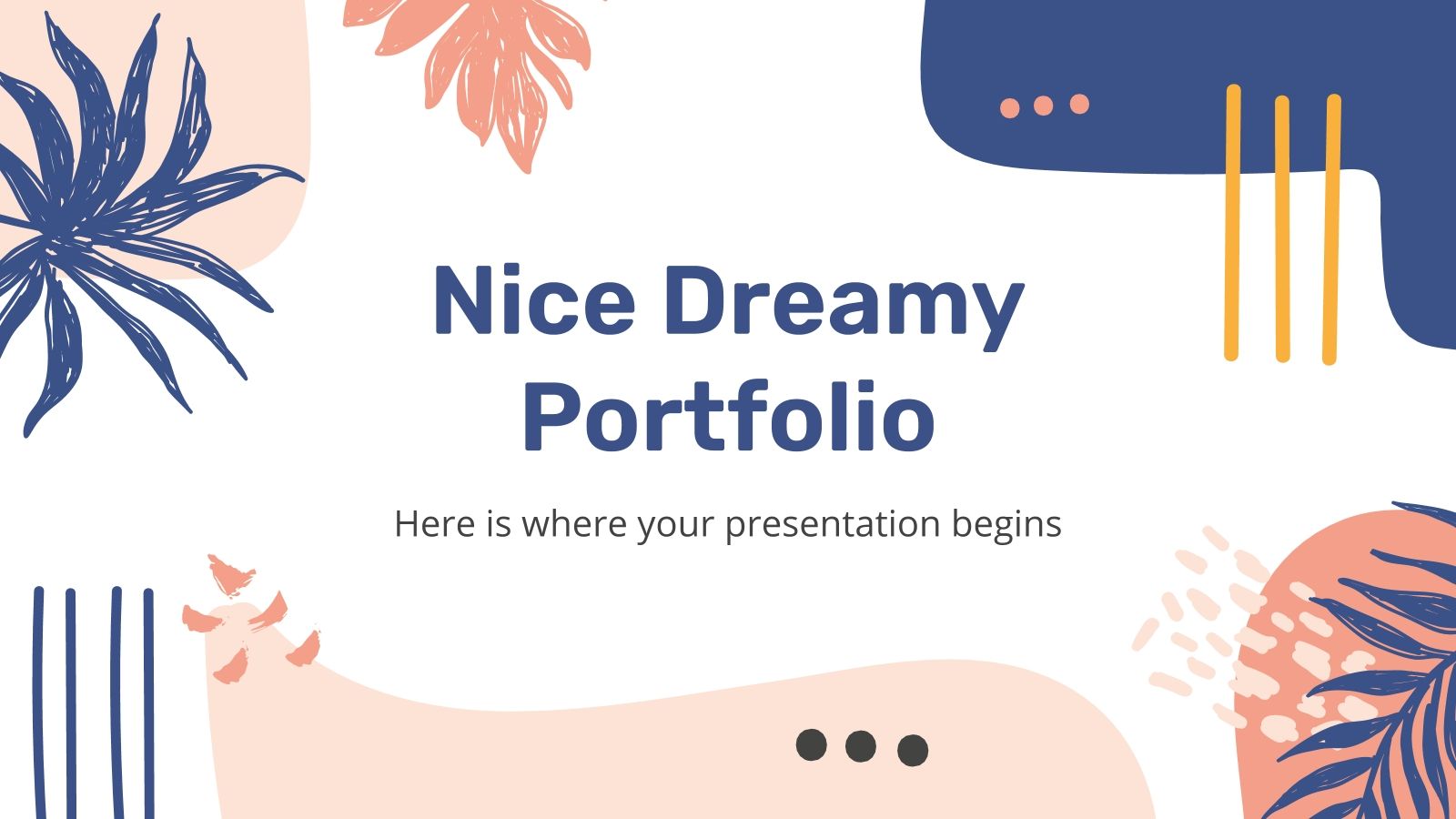 Nice Dreamy Portfolio Google Slides & PowerPoint template