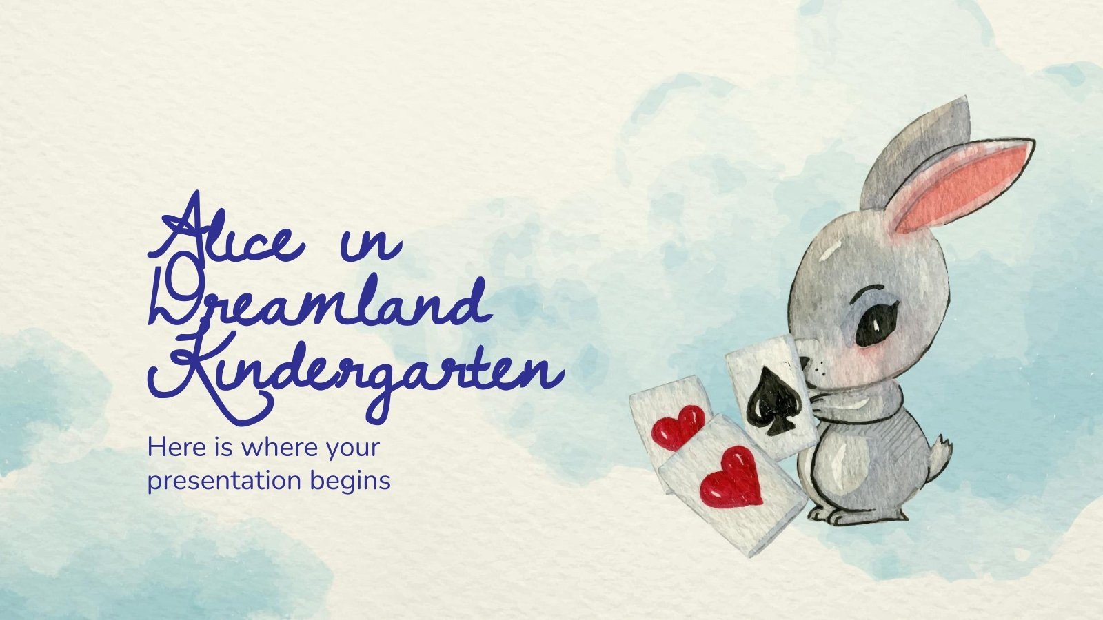 Alice in Dreamland Kindergarten | Google Slides & PPT theme