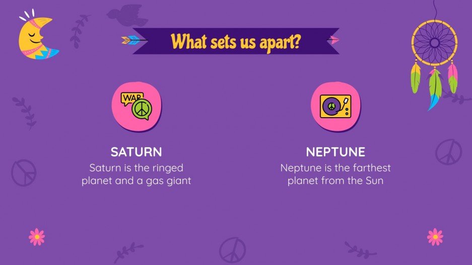 Centro escolar estilo hippie | Google Slides y PowerPoint