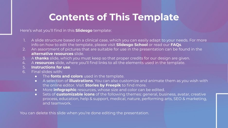 Infections Abstract Clinical Case Google Slides and PPT template