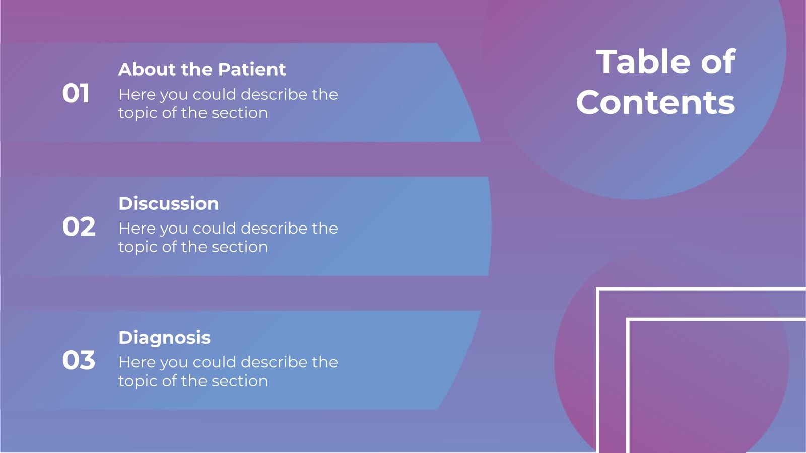 Infections Abstract Clinical Case Google Slides and PPT template