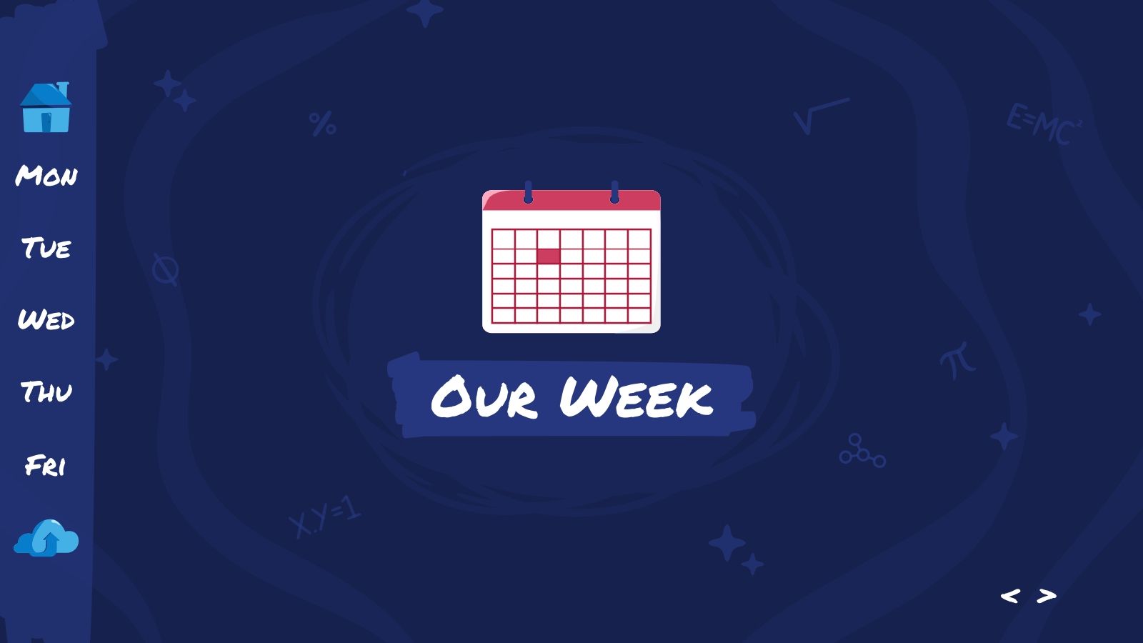 Science Weekly Planner Google Slides and PowerPoint template