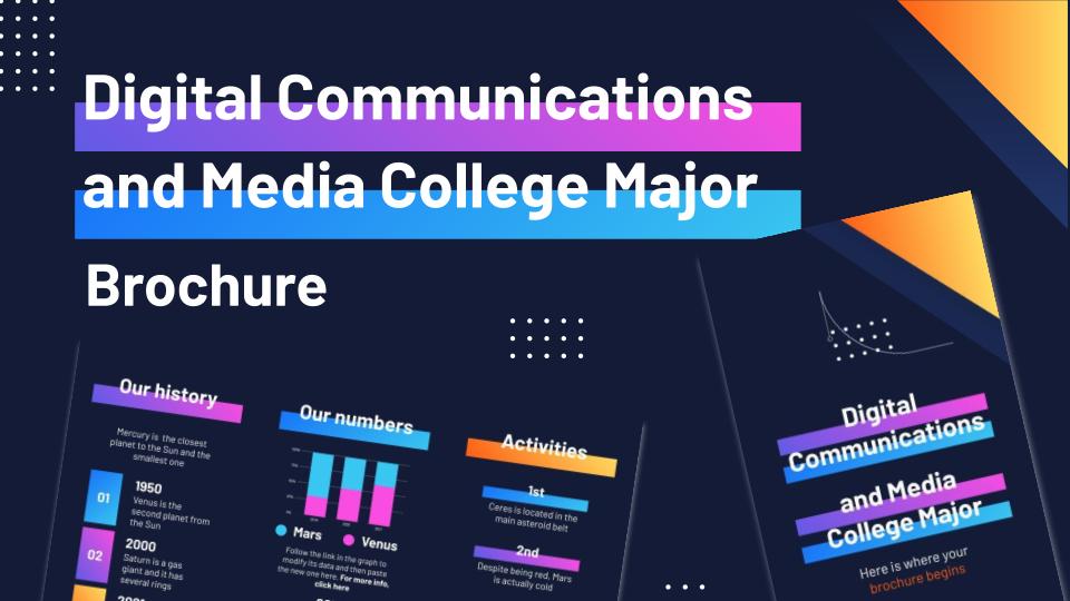 Digital Communications And Media College Major Brochure