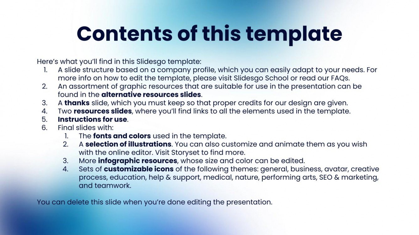 Snow Equipment Company Profile | Google Slides & PPT
