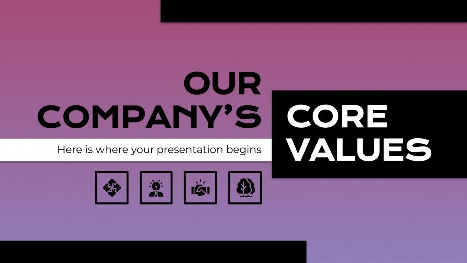 Our Company's Core Values | Google Slides & PowerPoint