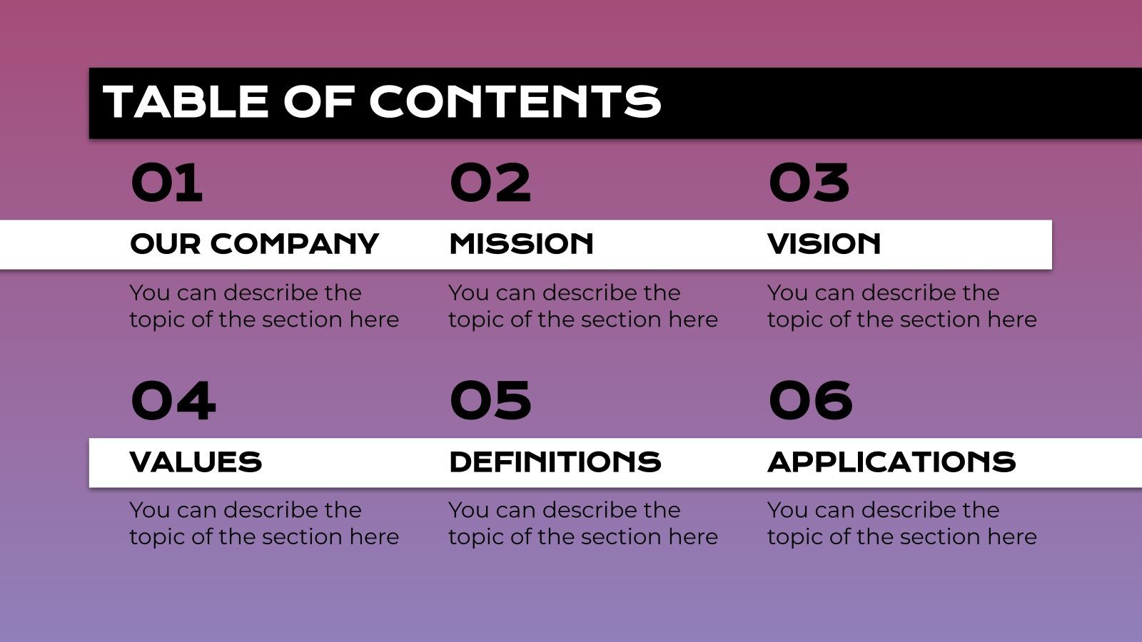 Our Company's Core Values | Google Slides & PowerPoint