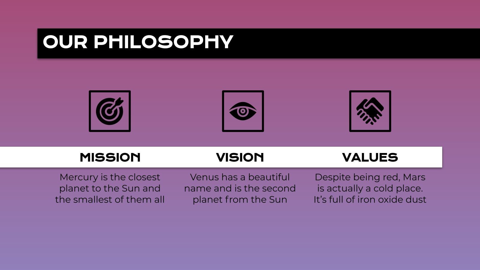 Our Company's Core Values | Google Slides & PowerPoint