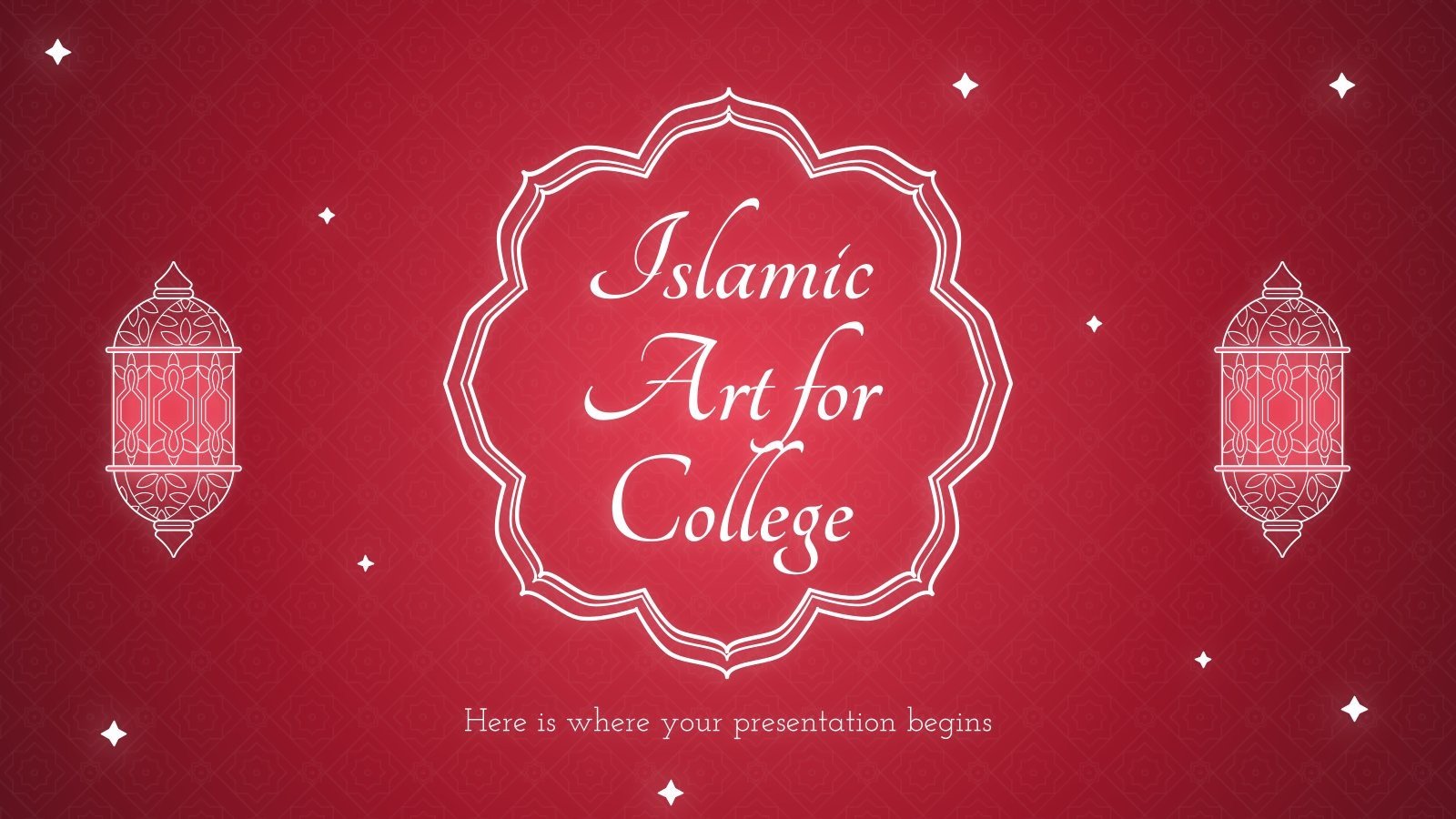 Islamic Art for College | Google Slides & PowerPoint template
