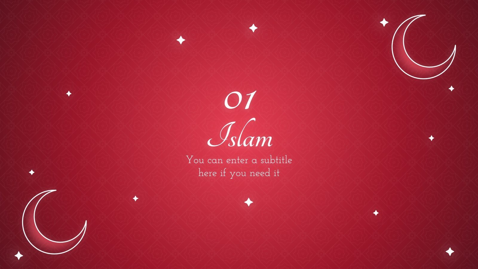 Islamic Art for College | Google Slides & PowerPoint template