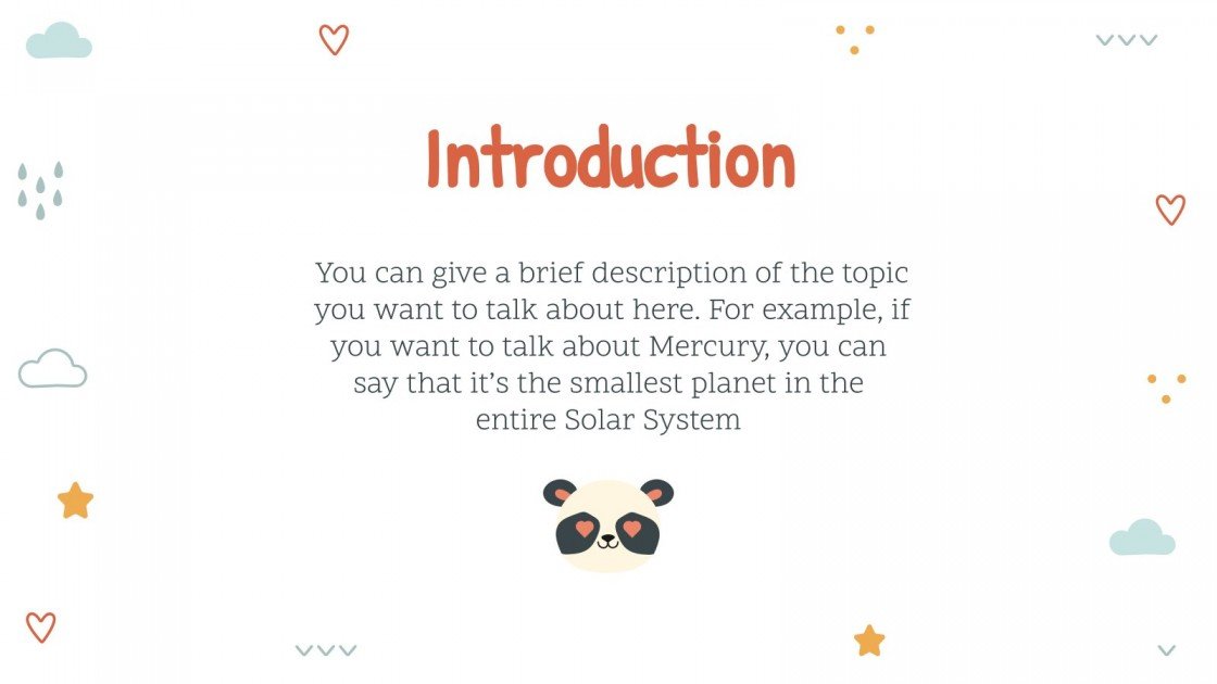 Newsletter con doodles kawaii | Google Slides y PowerPoint