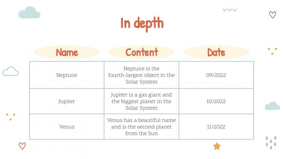 Kawaii Doodles Newsletter | Google Slides & PowerPoint