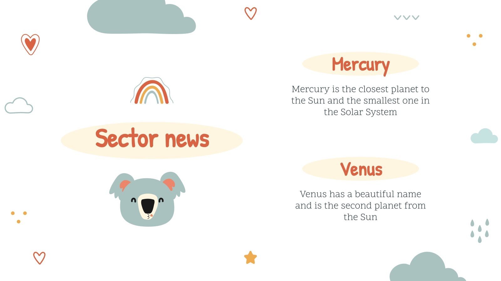 Kawaii Doodles Newsletter | Google Slides & PowerPoint