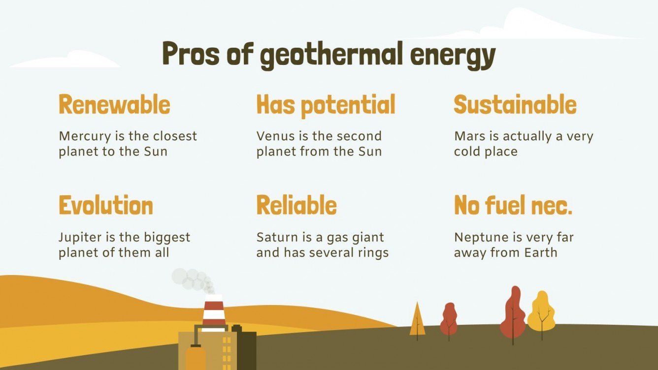 Geothermal Energy Pros & Cons Lesson | Google Slides & PPT