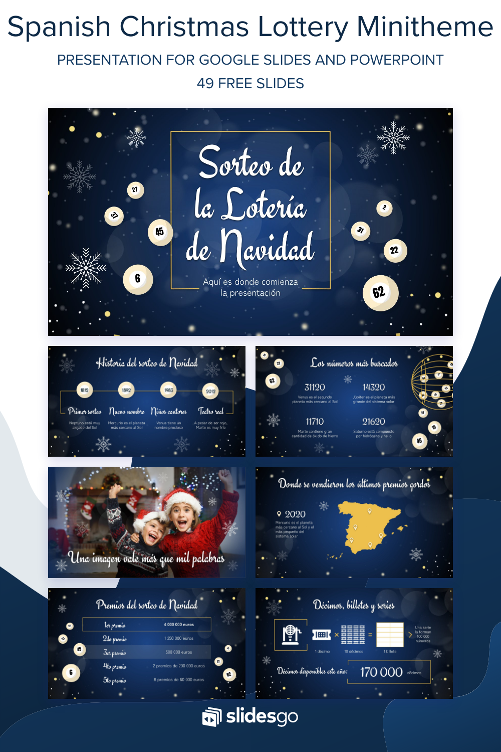 Spanish Christmas Lottery Minitheme | Google Slides & PPT