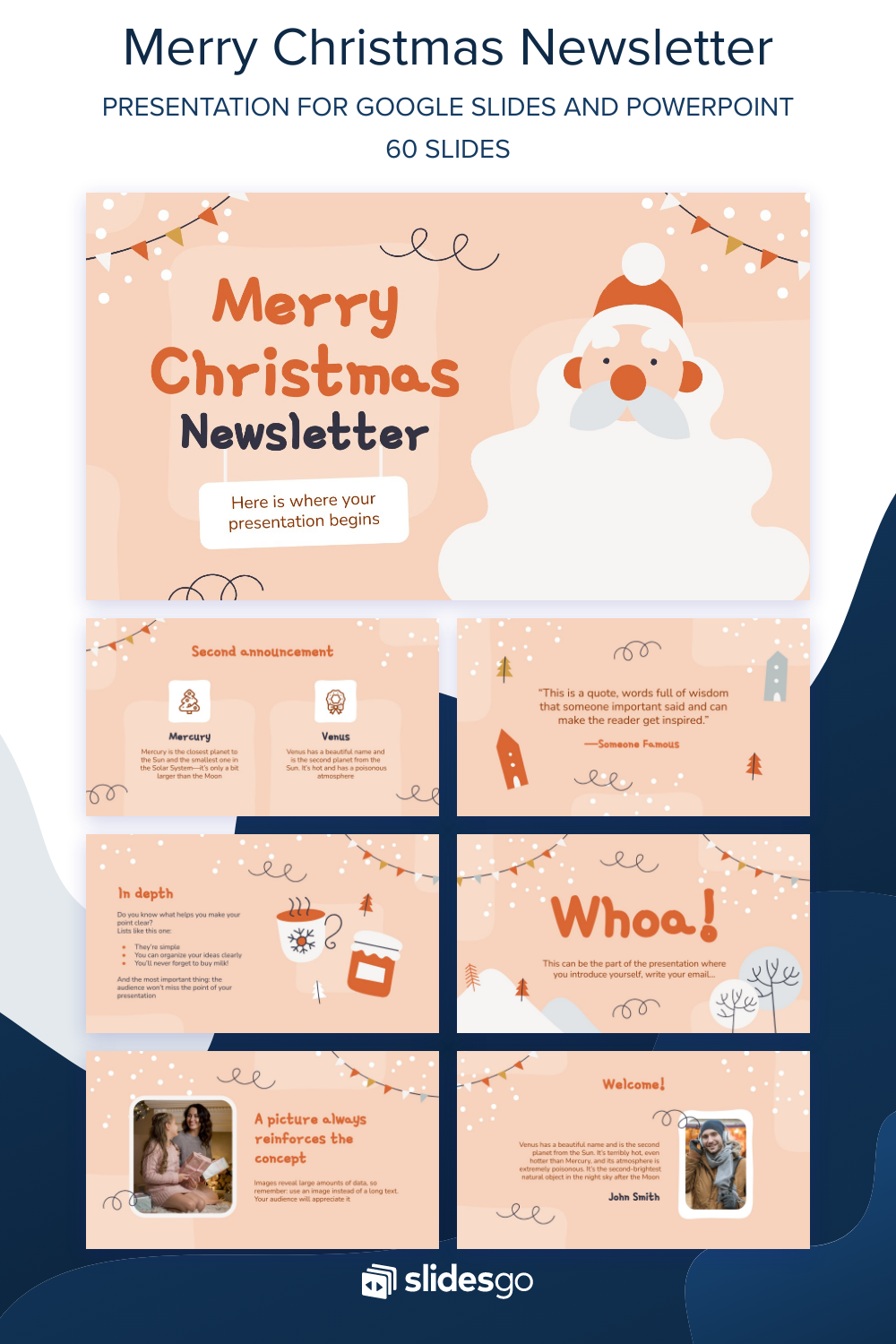 Merry Christmas Newsletter | Google Slides & PowerPoint