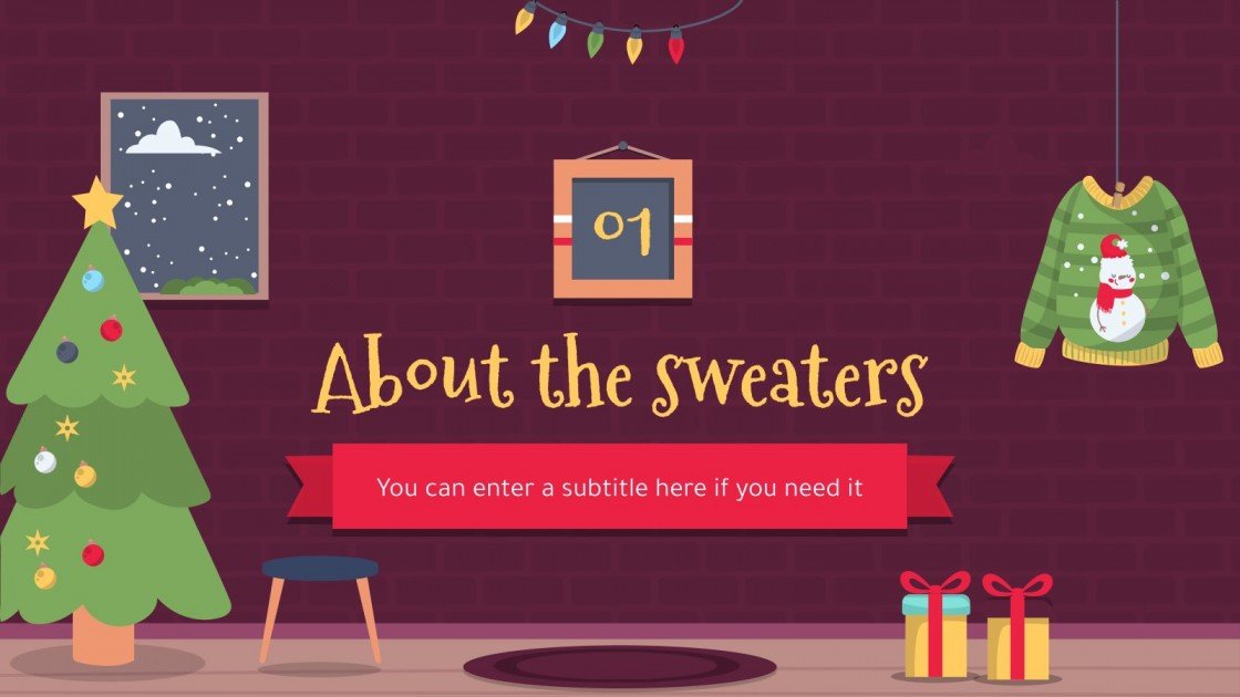 Ugly Sweater Party | Google Slides & PowerPoint