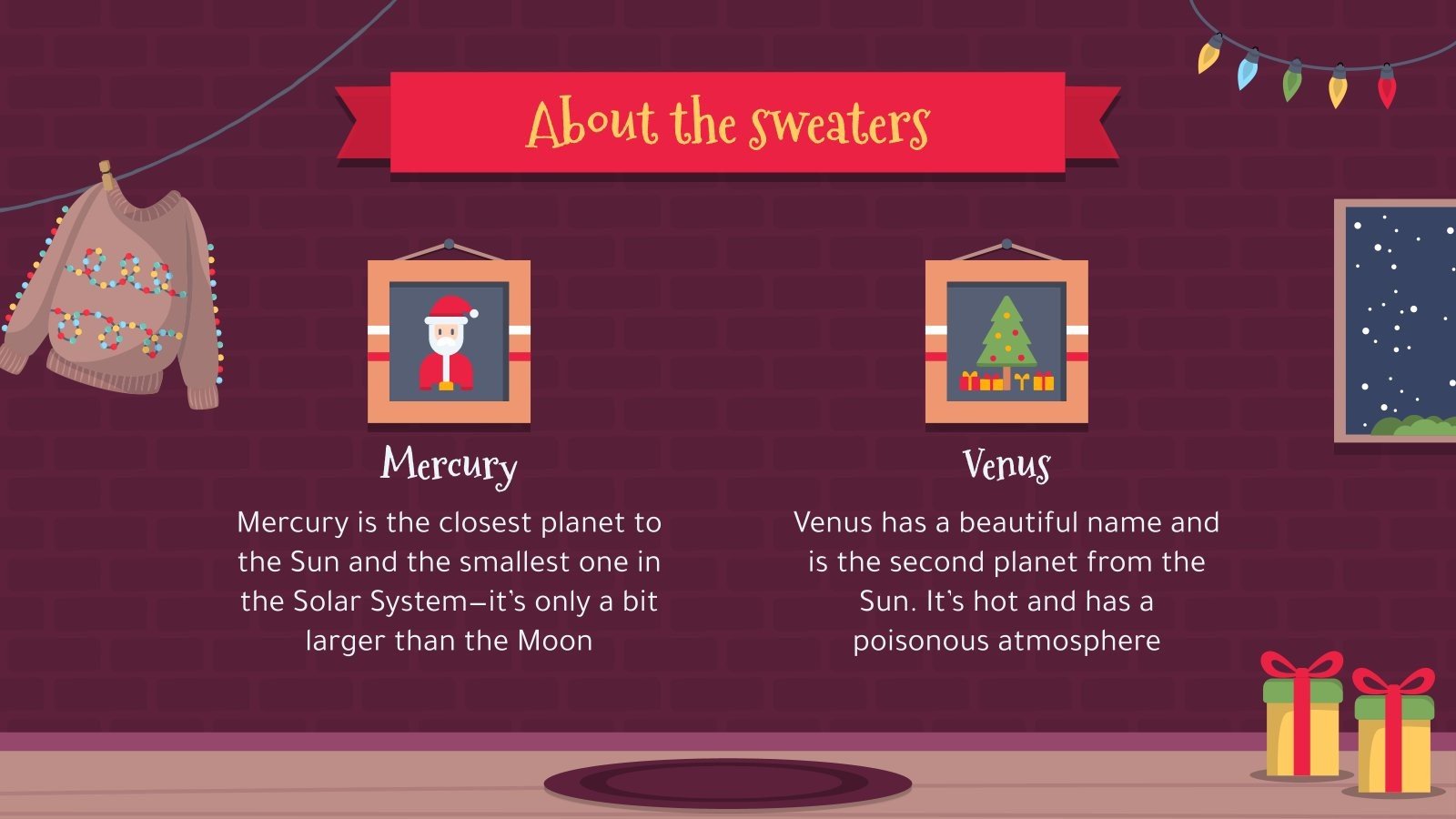 Ugly Sweater Party | Google Slides & PowerPoint