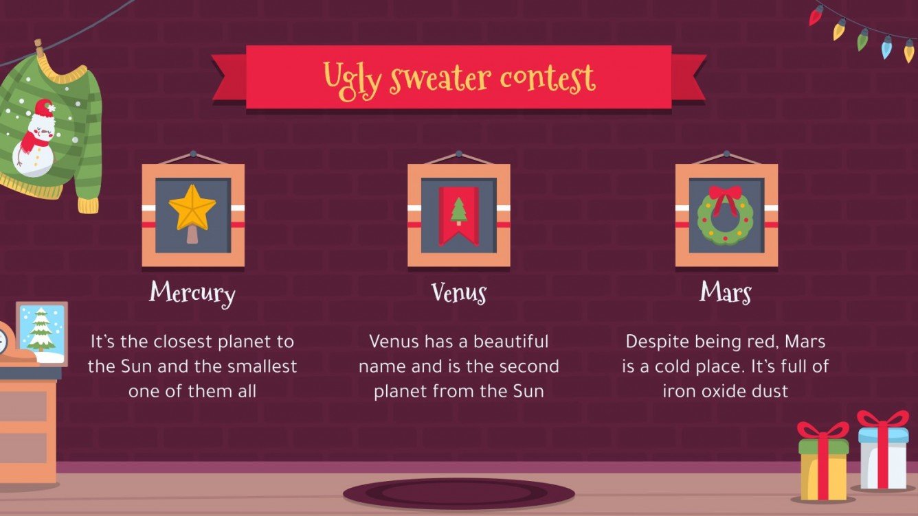 Ugly Sweater Party | Google Slides & PowerPoint