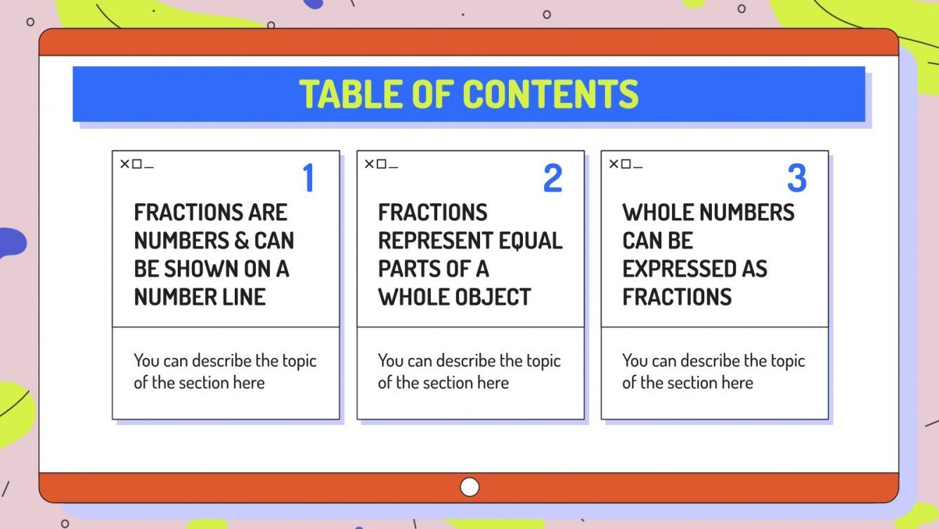 Math: Numbers and Operations – Fractions | Google Slides & PPT