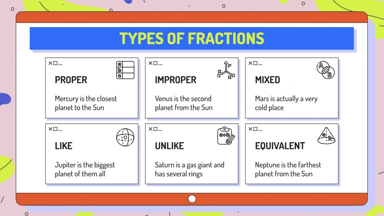 Math: Numbers and Operations – Fractions | Google Slides & PPT