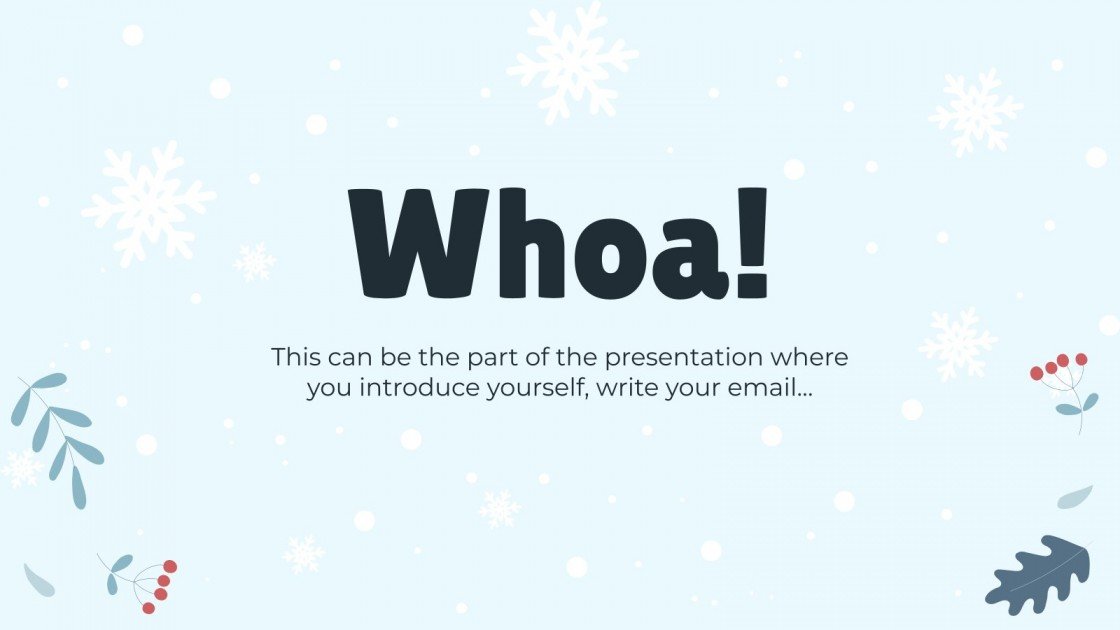 Welcome Winter! | Google Slides & PowerPoint template