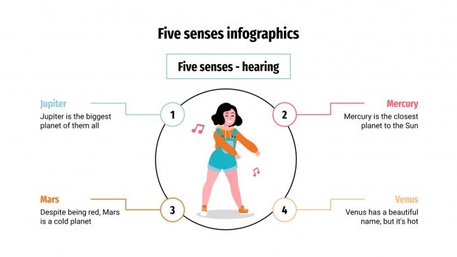 Five Senses Infographics | Google Slides & PowerPoint
