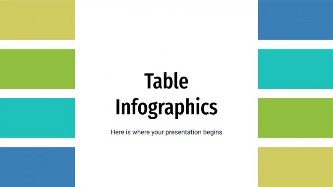 Free Table Infographics for Google Slides and PowerPoint