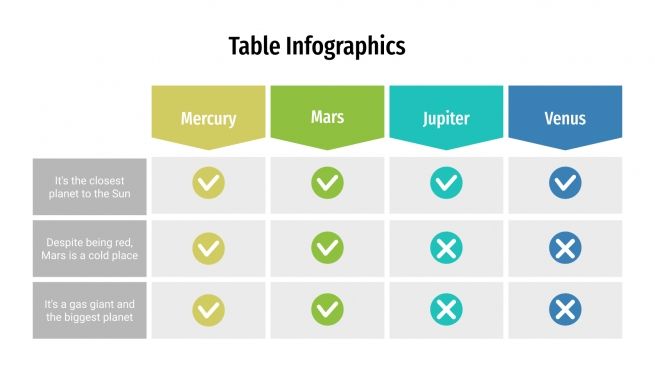 Table Infographics for Google Slides & PowerPoint