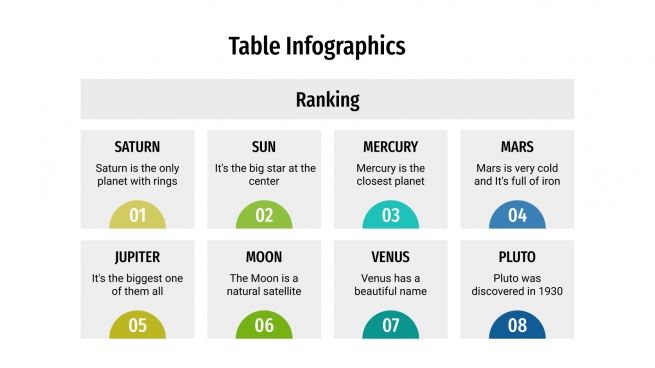Table Infographics for Google Slides & PowerPoint