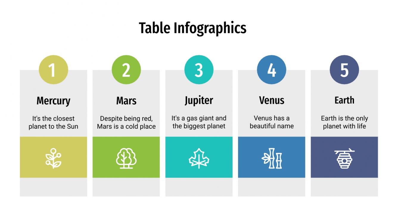 Table Infographics for Google Slides & PowerPoint