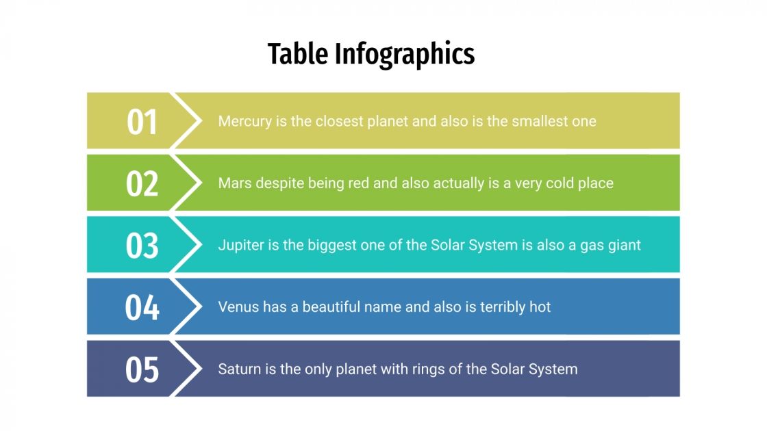 Table Infographics for Google Slides & PowerPoint