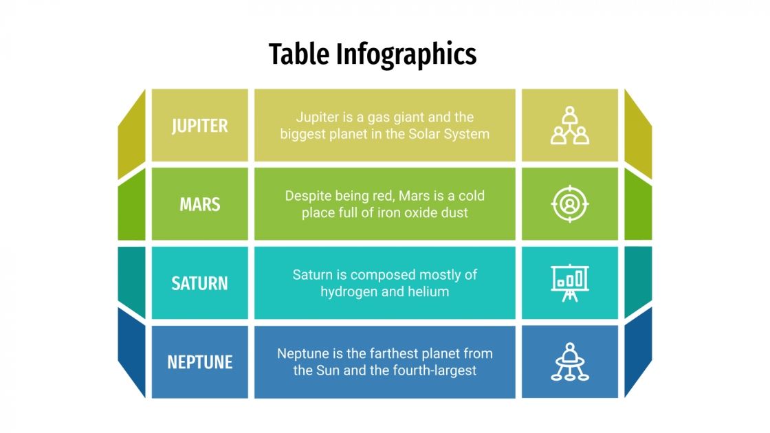 Table Infographics for Google Slides & PowerPoint
