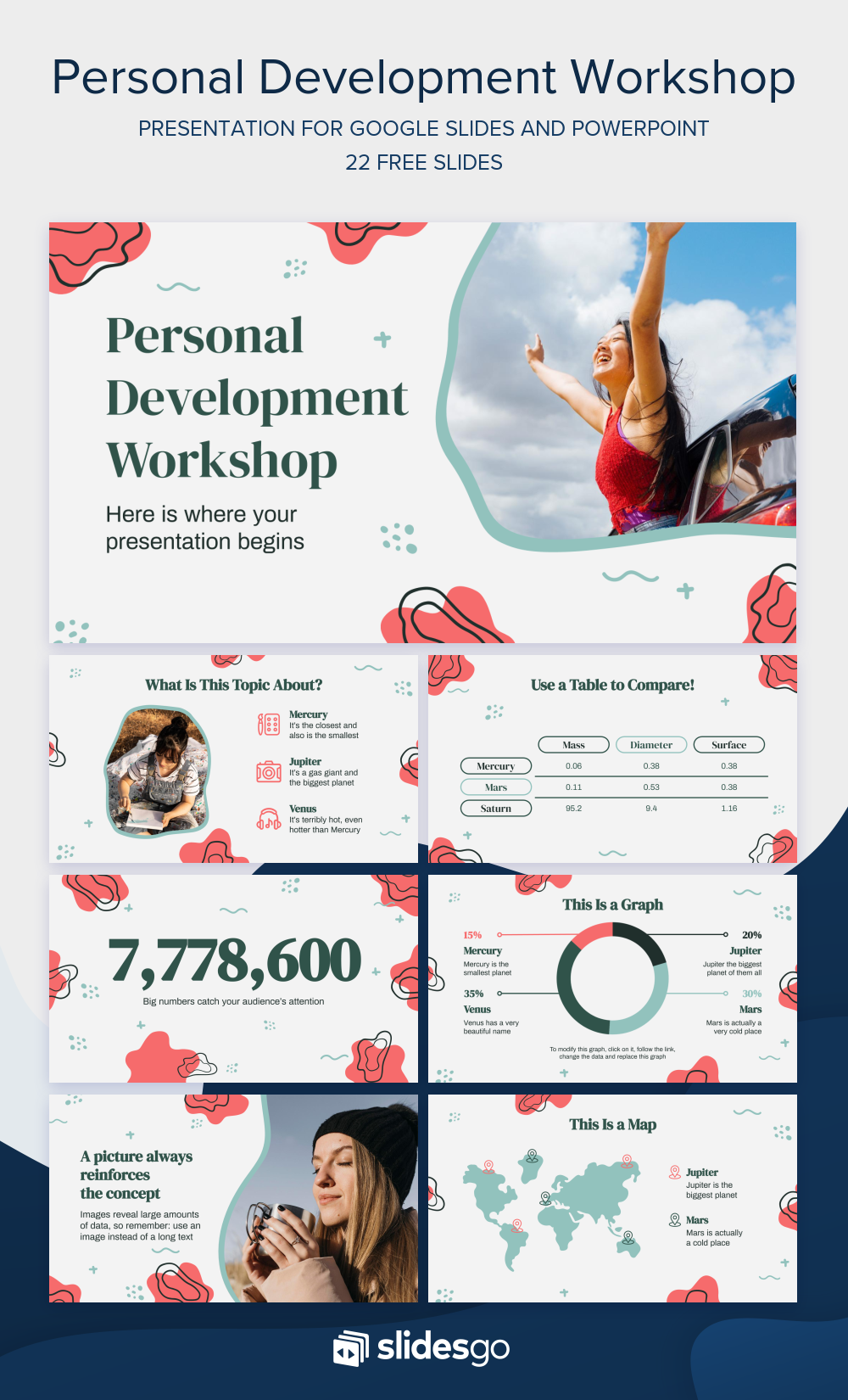 Personal Development Workshop Google Slides & PPT template