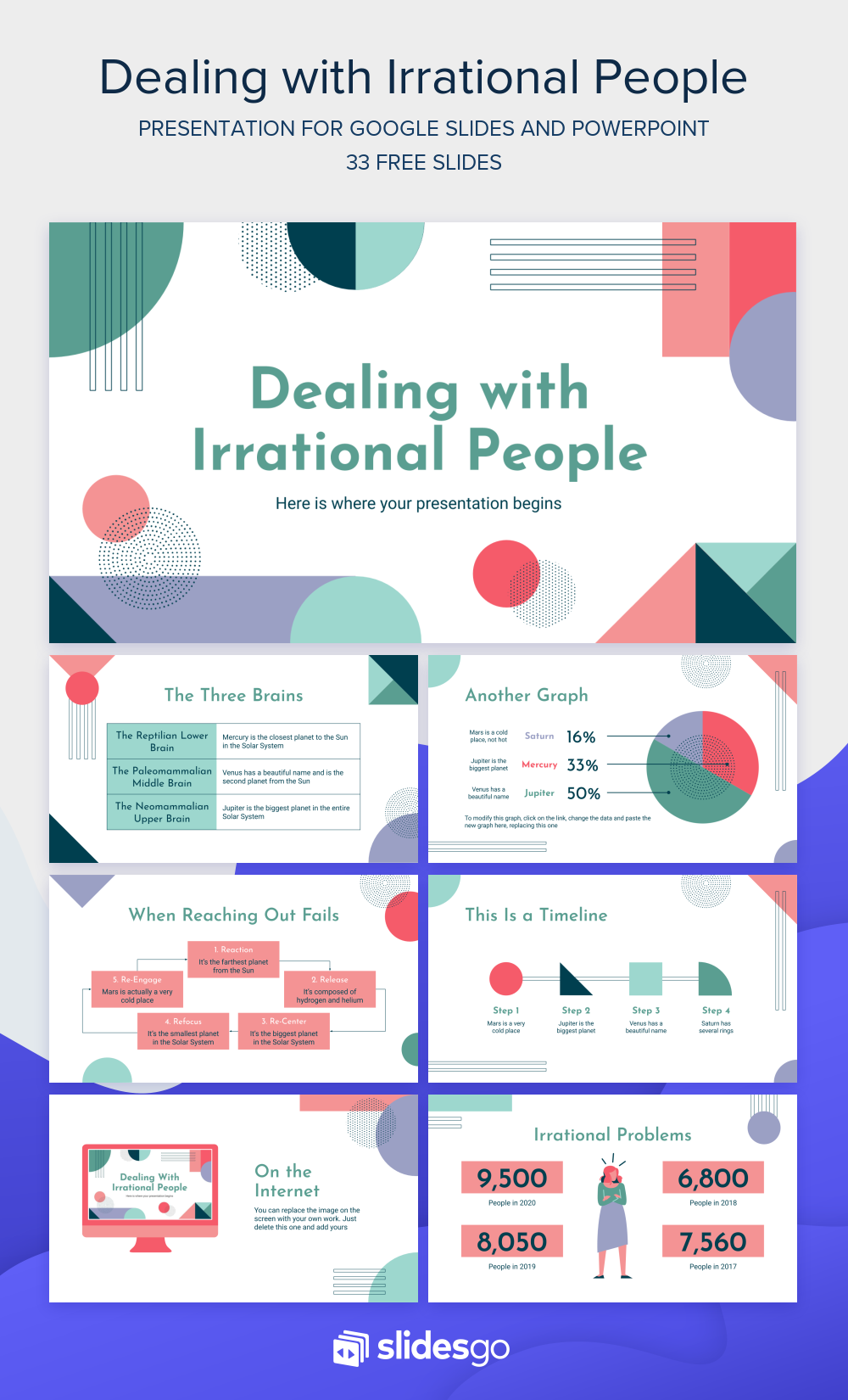 Dealing with Irrational People Google Slides & PPT template