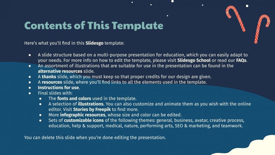 Winter Themed Making Words Google Slides & PPT template