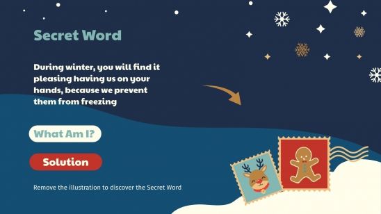 Créer des mots sur le thème de l’hiver | Pour Google Slides et PPT